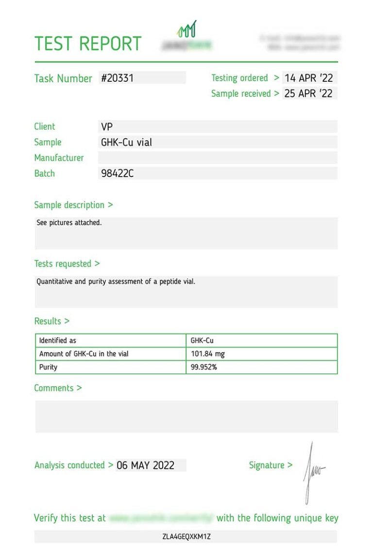 Buy Lab Tested Peptides | 98% Pure Peptides - Verified Peptides