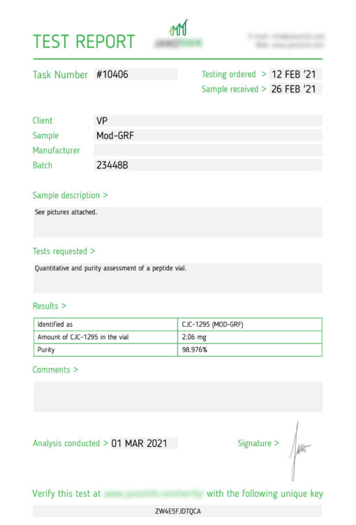 Buy Lab Tested Peptides | 98% Pure Peptides - Verified Peptides