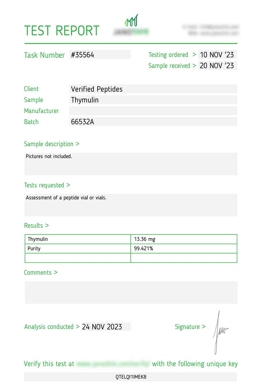 Buy Thymalin 10MG Peptide - Lab Tested 99%+ Pure - Verified Peptides
