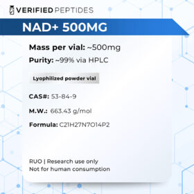 Buy 99% Pure NAD+ Peptide (500MG) Online