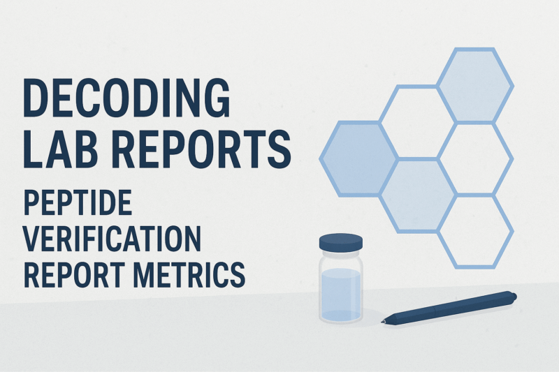 Decoding Lab Reports: Peptide Verification Report Metrics - Verified ...